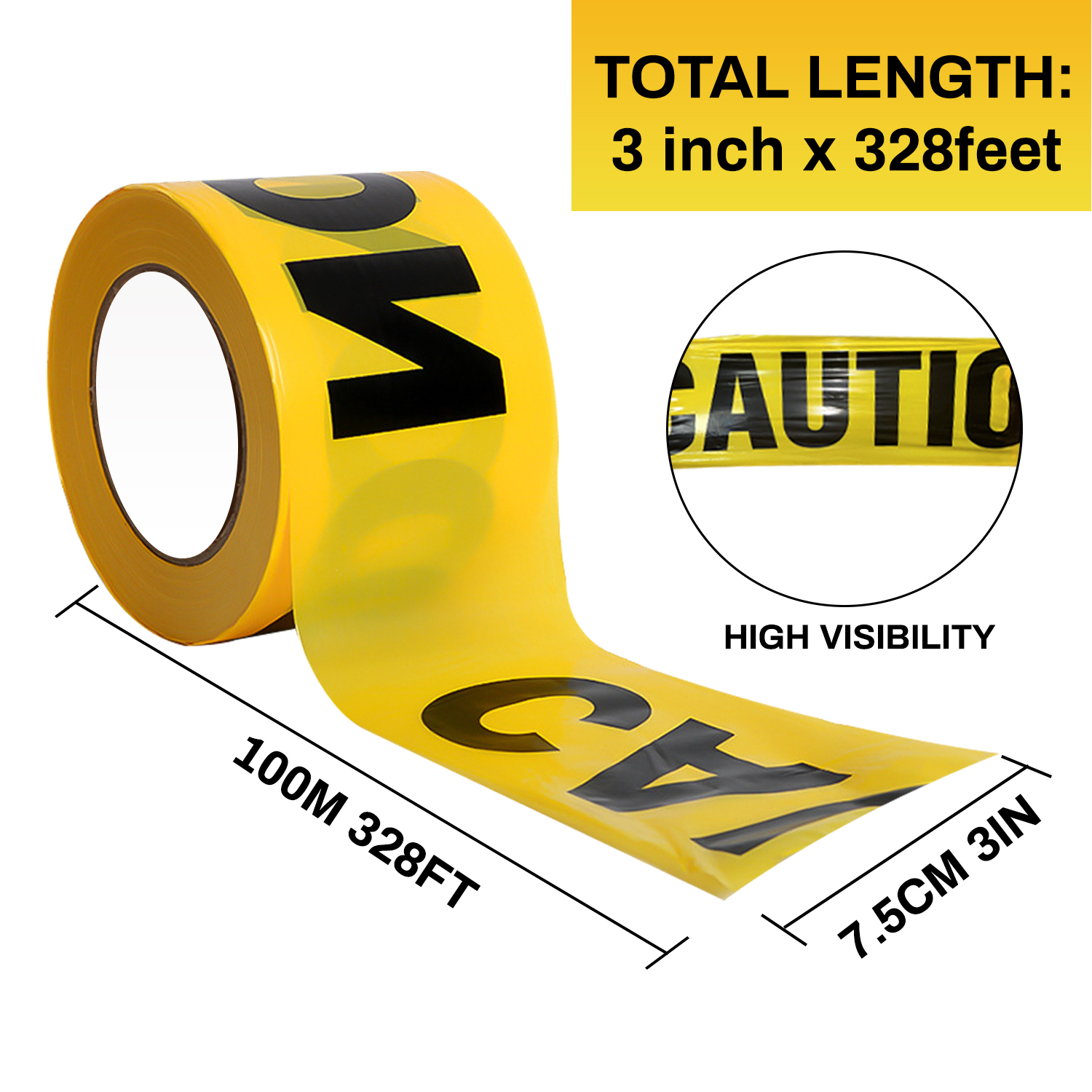 Tape Hazard Tape Roadblock Tape Reflective Safety Guardrail Tape ...