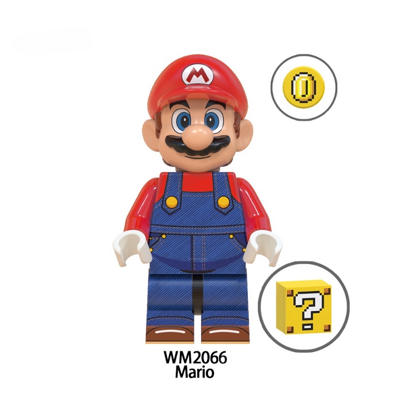ฟิกเกอร์บล็อกตัวต่อขนาดเล็กตัวละคร Super Bros Mario Luigi Valio ...