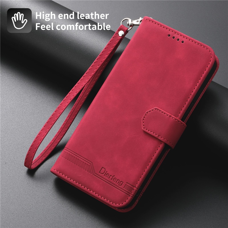 M54 M14 Case Business Magnetic Leather Flip Stand Wallet Phone Cover on ...