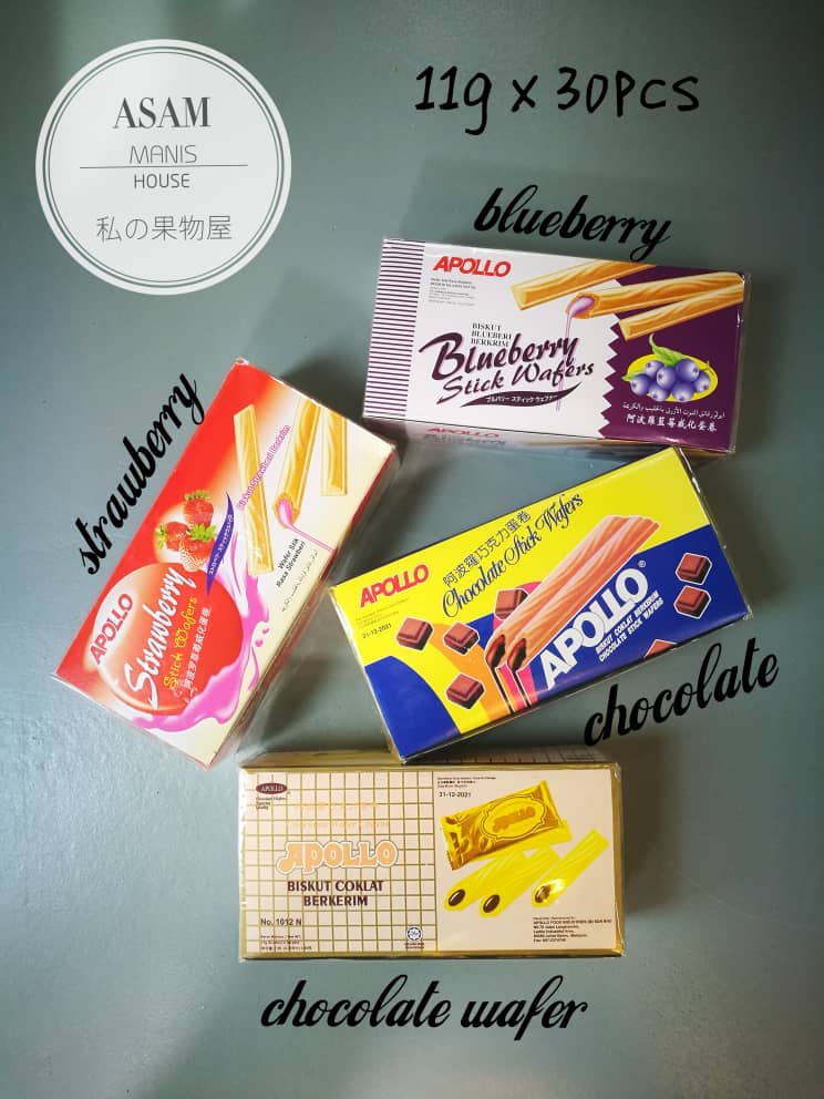 APOLLO STICK WAFER 11g x 30pcs | Lazada