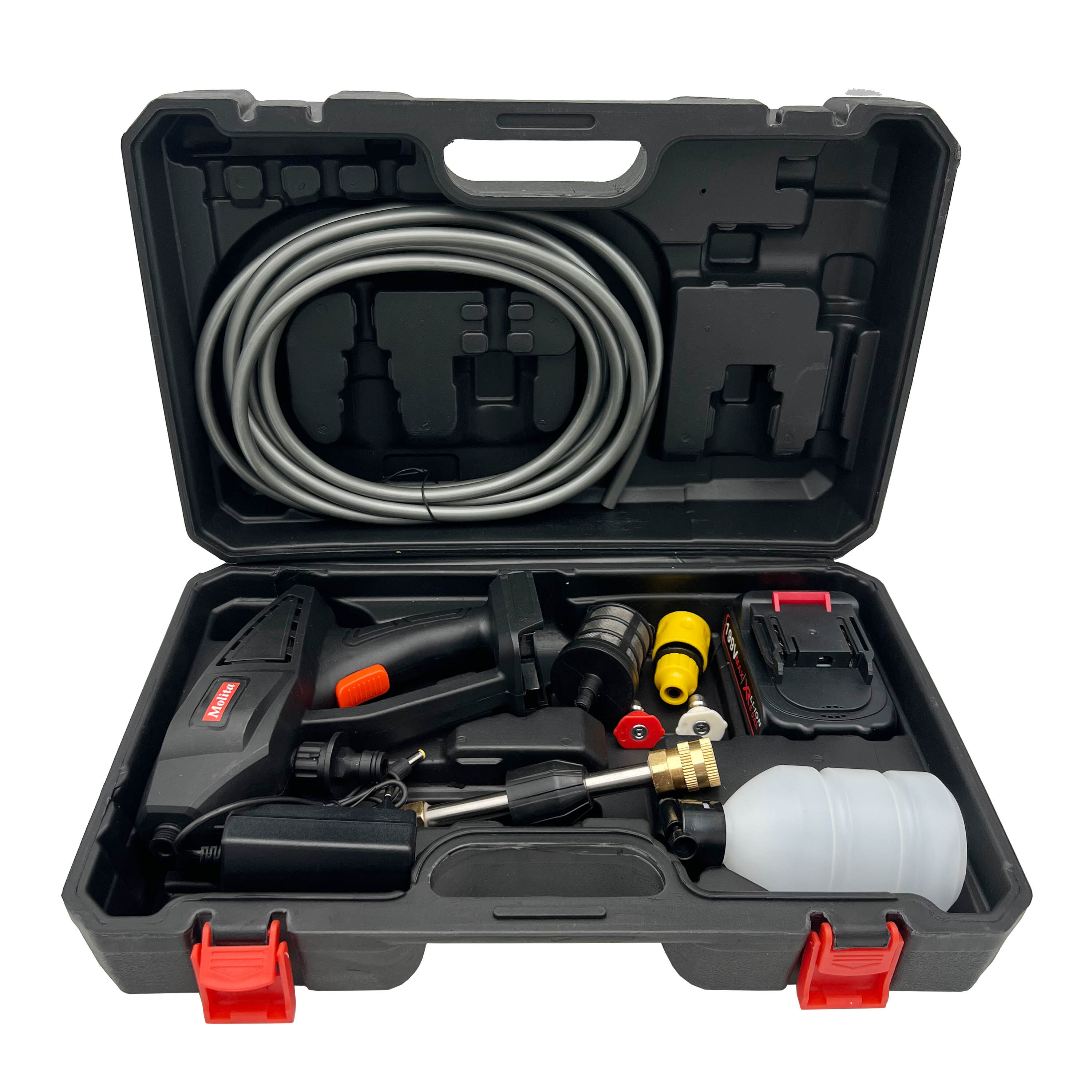 MOLITA เครื่องฉีดน้ำแรงดันสูง ไร้สาย 199V แบตเตอรี่ (อย่างดี 1ก้อน หรือ ...