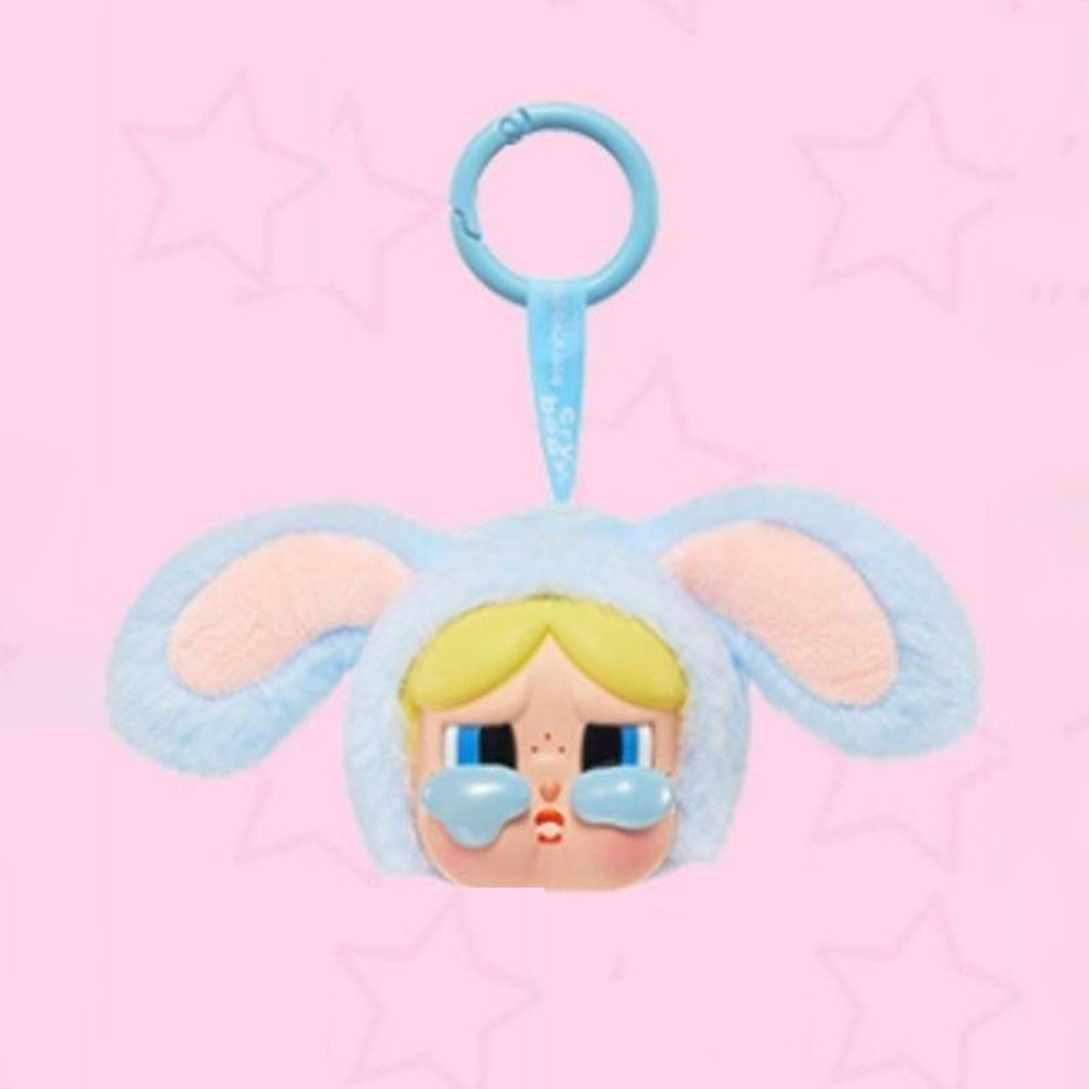 LABUBU CRY Babbaby X POWERPUFF เด็กผู้หญิงตุ๊กตานุ่มพวงกุญแจกระเป๋าจี้ ...