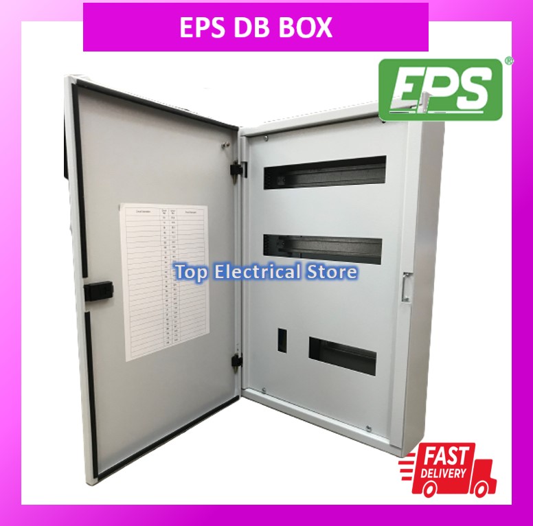 EPS EM3M EM-3M (3 ROW 38 WAYS +MCCB) METAL CLAD ENCLOSURE DB BOX MCB METAL BOX | Lazada