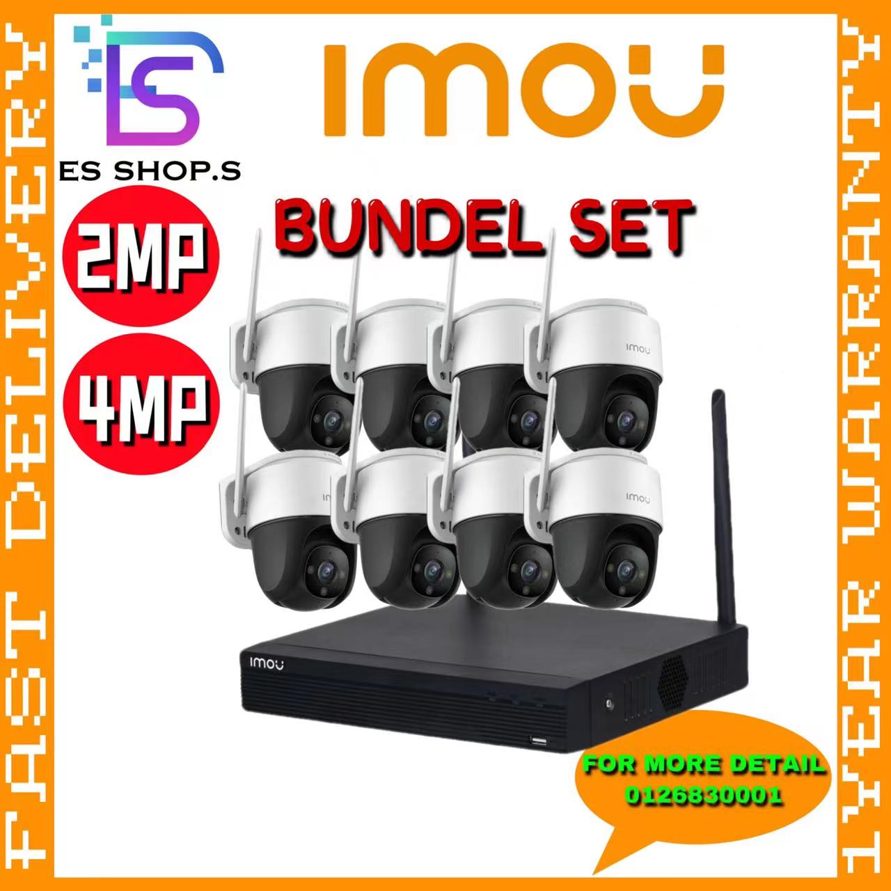 [PACKAGE] Dahua IMOU Cruiser BUNDEL SET (2MP)/(4MP) Wi-FI PT IP66 ...