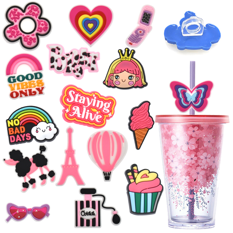 1pcs Creations Designs Mermaid Inspired Studded Coffee Cup Straw Per ...