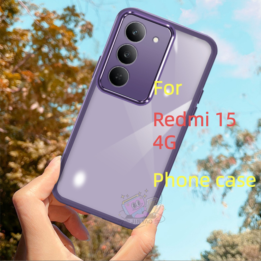 【Personality】 For Redmi 15 4G Phone case transparent Lens protector ...