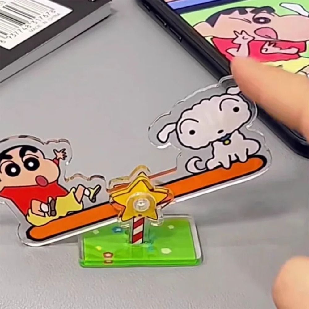 Lovely Acrylic Shin-Chan Seesaw Decoration Seesaw Crayon Shin-Chan ...
