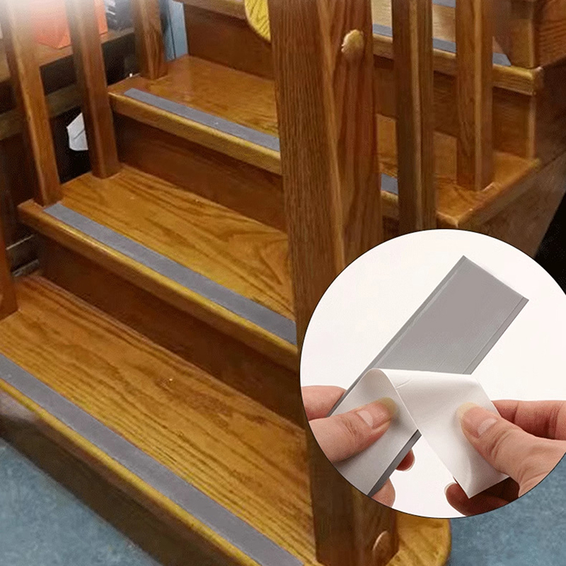 100CM Self-adhesive Anti-Slip Stair Strip PVC Treads Strip Staircase ...