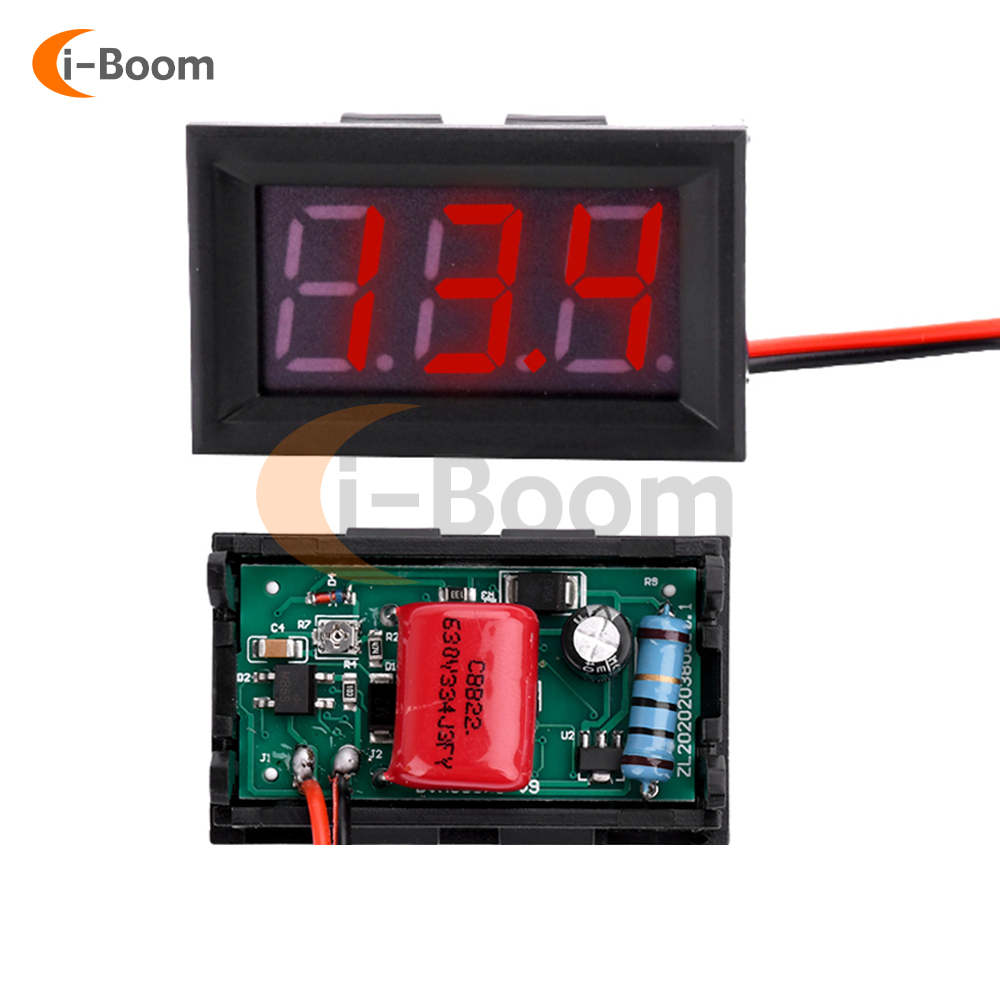 Ac110v 220v Led Digital Voltmeter Voltage Measuring Instrument Volt ...