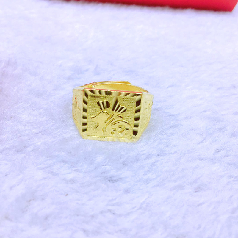 Direct selling brass jewelry pure brass men's ring primary color pure ...