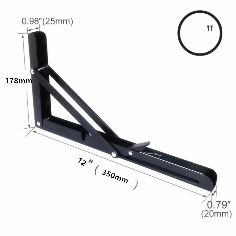 1pair/2pcs set 8-16Inch Folding Bracket Metal Support Table Shelf ...