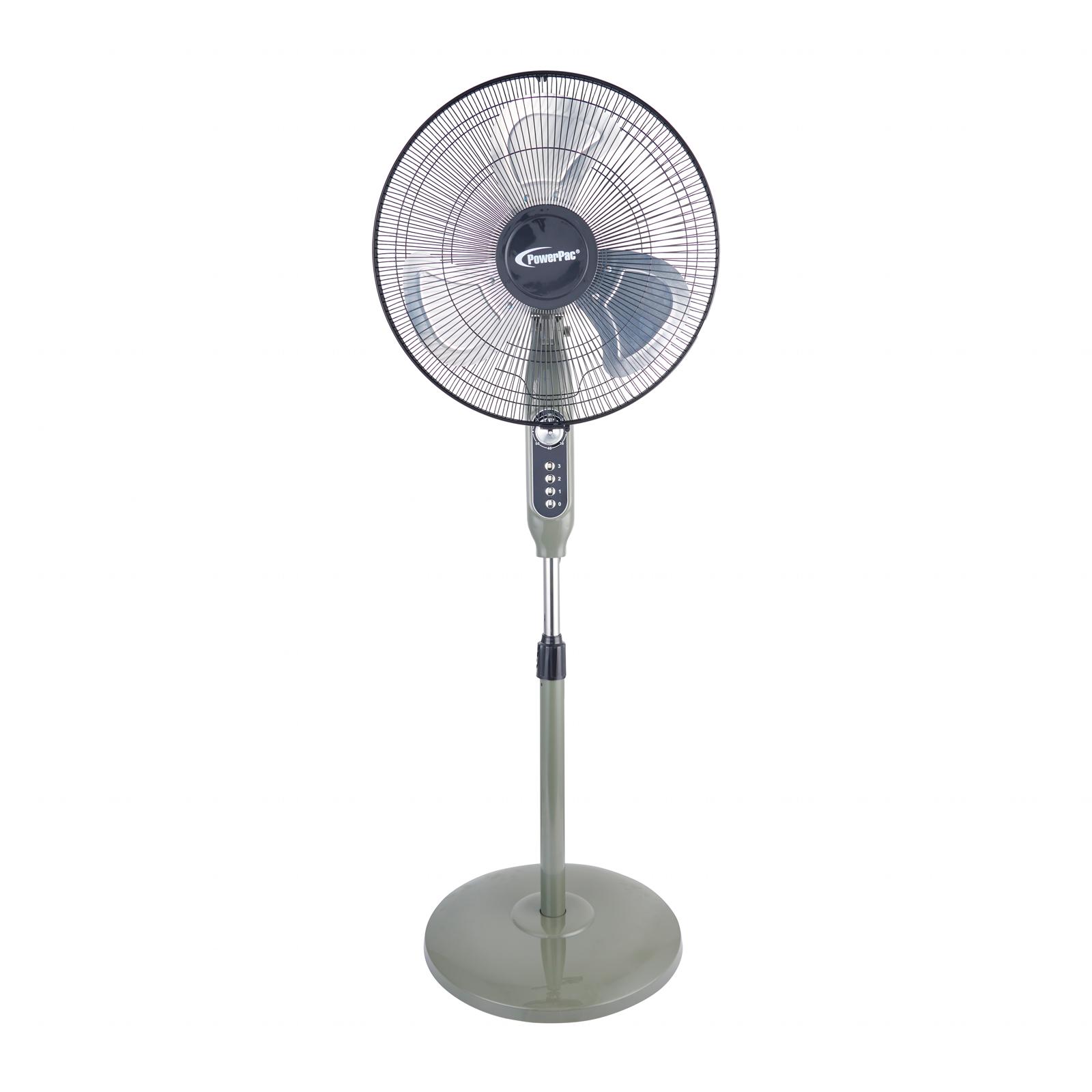 PowerPac 16 Inch Electric Stand Fan With Metal Blades (PPFS616 ...