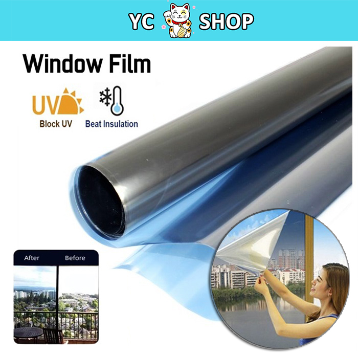 [YC] 1m Solar Reflective Window Film Block Harmful UV Rays One Way ...