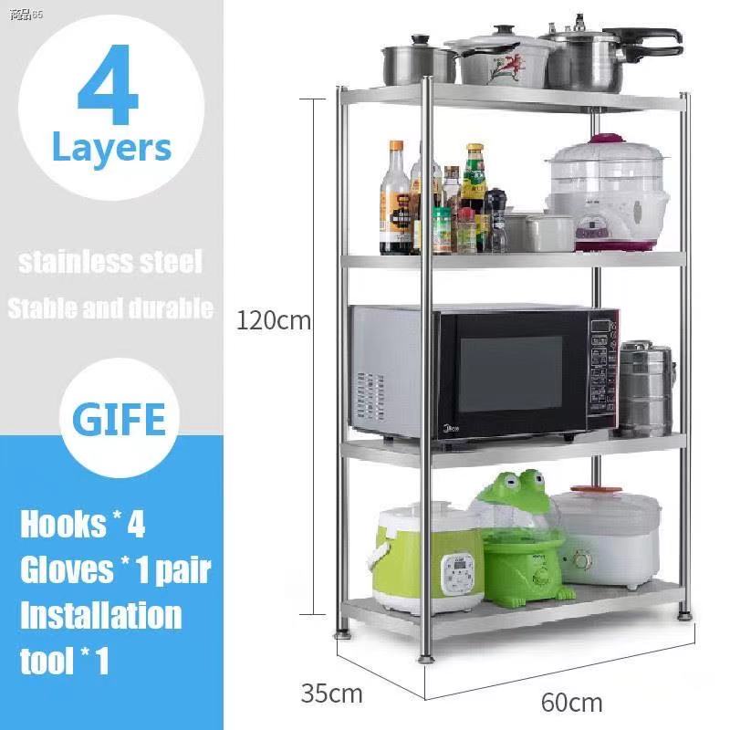 304 Stainless Steel Kitchen Racks Organizer Shelf Heavy Duty Kitchen ...