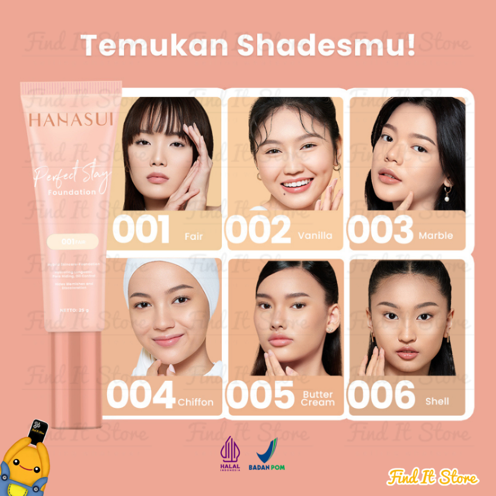 Hanasui Perfect Stay Foundation 25gr | Hybrid Skincare | Longwear ...