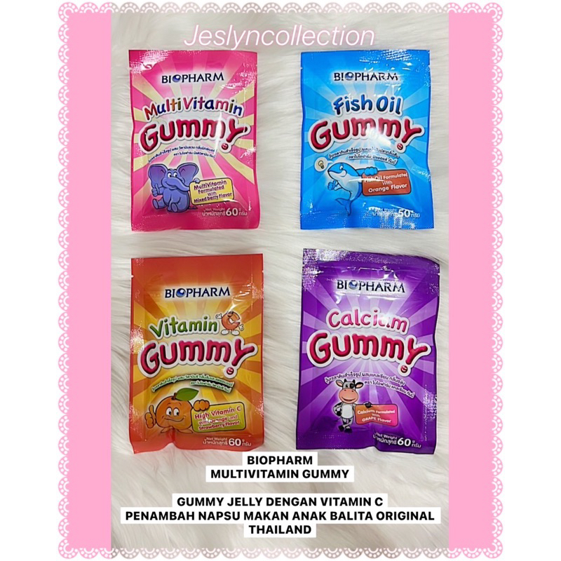 BIOPHARM MULTIVITAMIN GUMMY JELLY ORIGINAL THAILAND | Lazada Indonesia