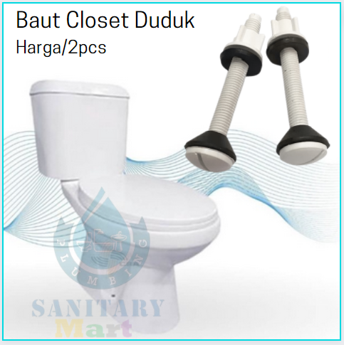 Baut Tutup Closet Duduk model TOTO / Mur Kloset / Engsel Toilet ...