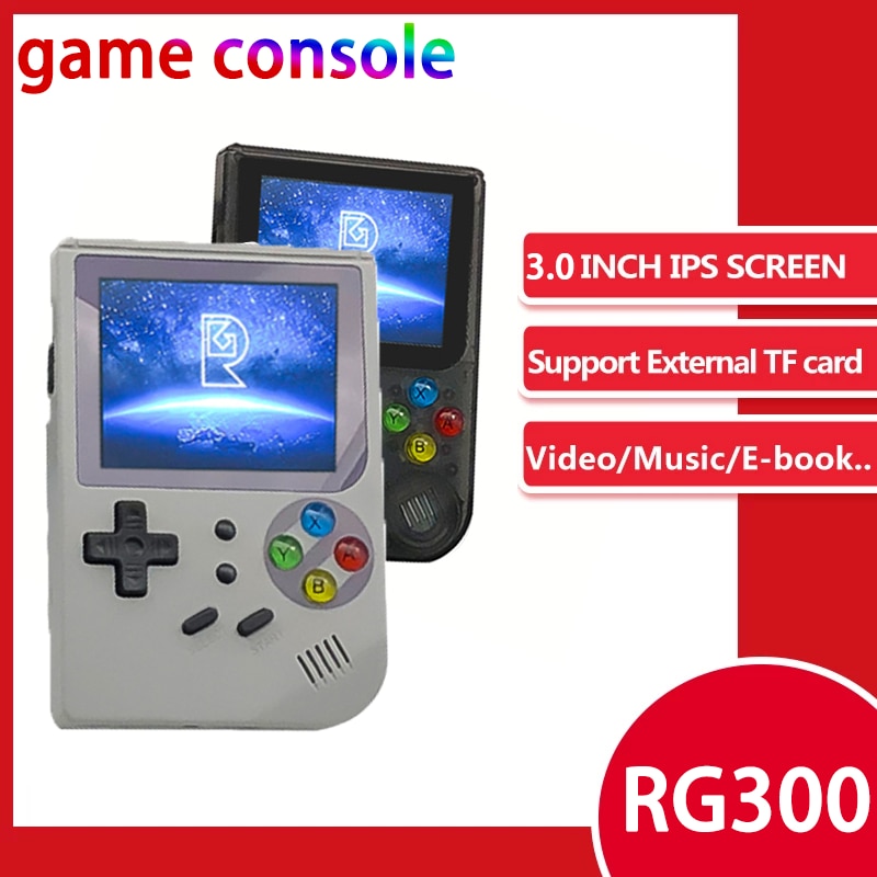 RG300 Game 1200 In 1 Games MINI Portable Retro Video Console Handheld ...