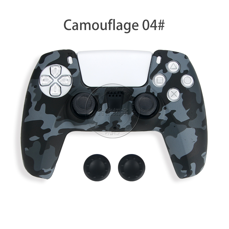 Hothink 1set Water Transfer Printing Silicone Case With Thumb Caps For ...