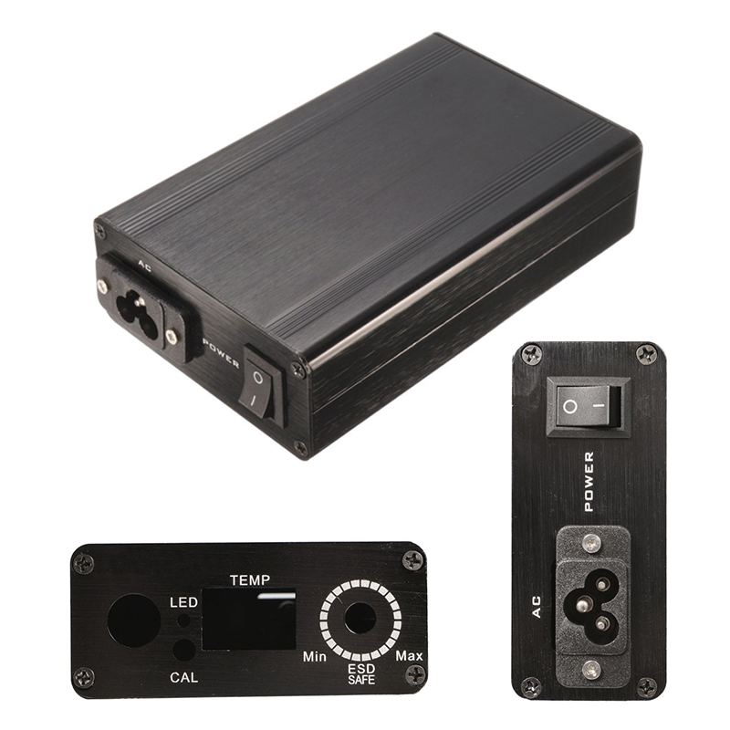 T12 Digital Soldering Station Aluminum Black Case With Power Socket ...