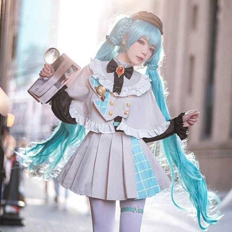 Hatsune Miku cos suit girl detective miku little detective cloak ...