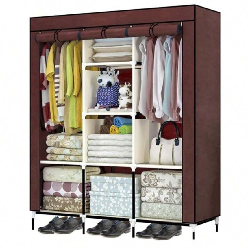 Foldable Cabinet Wardrobe Almirah - Foldable Storage Wardrobe Cupboard ...