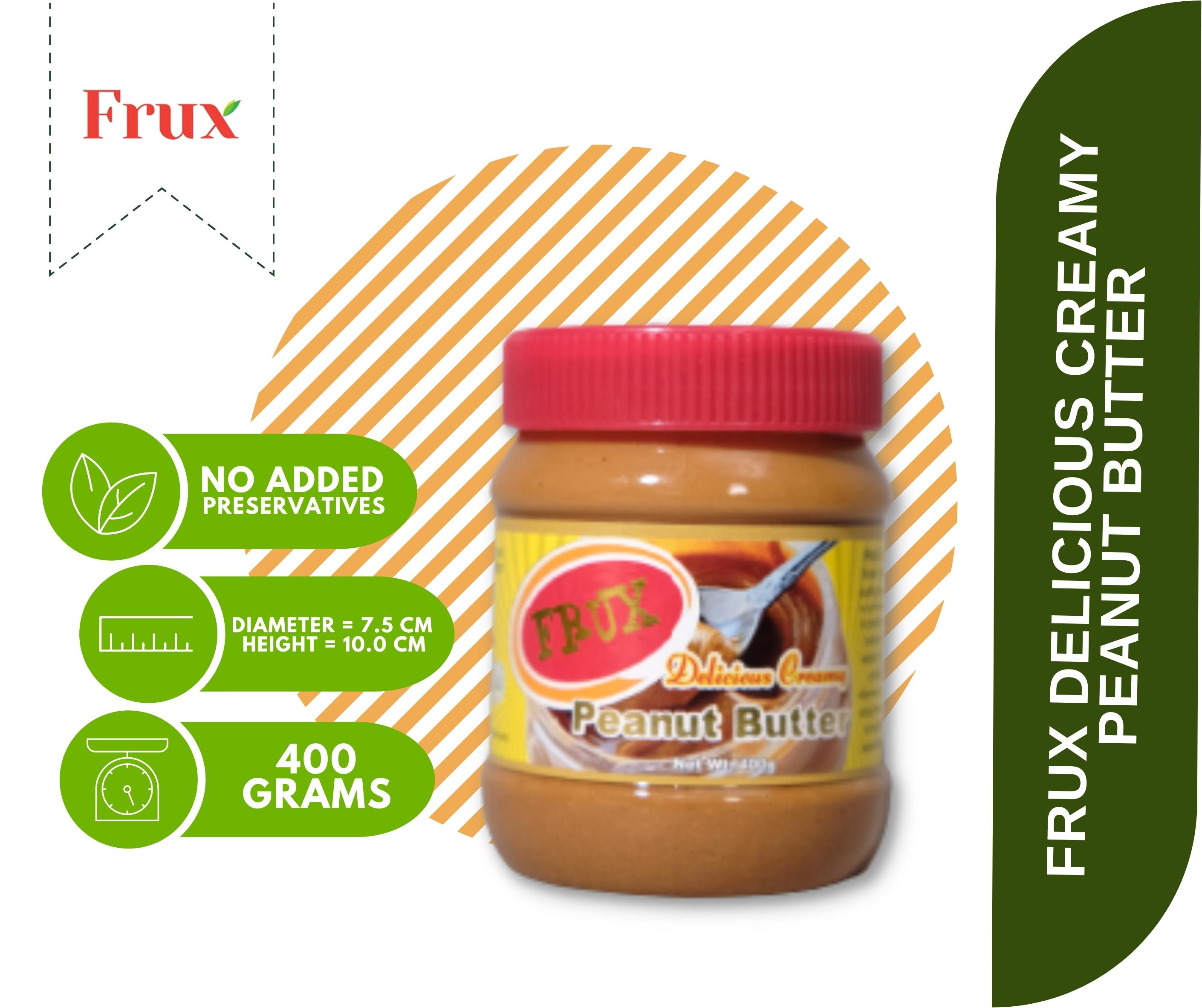 Frux Delicious Creamy Peanut Butter 400 grams | Lazada PH
