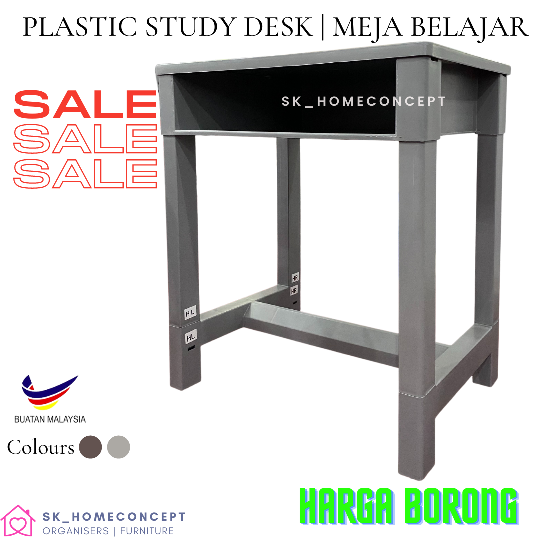PLASTIC STUDY DESK | STUDENT TABLE | KID STUDY TABLE | MEJA TULIS ...