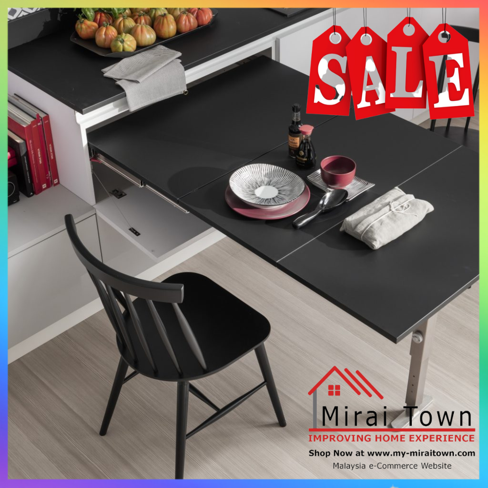 ATIM T-Able Pull-Out Drawer Table With Single Telescopic Folding Leg ...