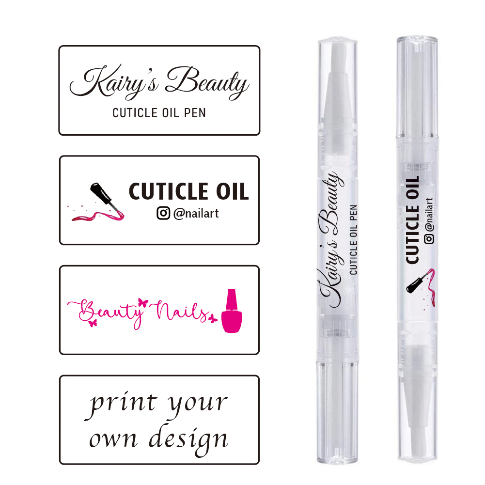 【Hottest Trends】Costom Print Logo Transparent Sticker Personalized Nail ...