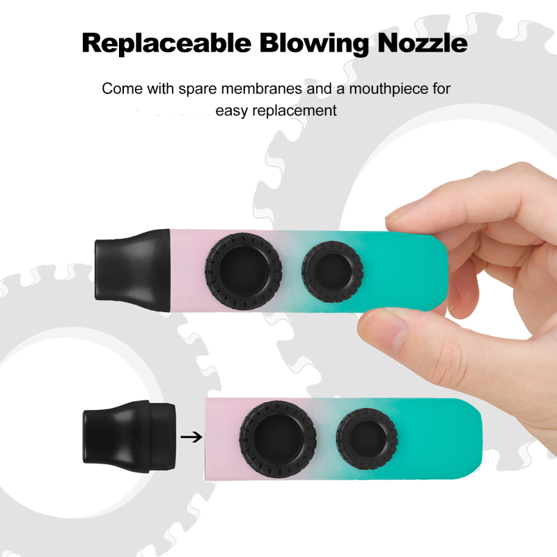 【Factory-direct】 Kazu Flute ABS Zoukat Kazoo Dual Flute Holes ...