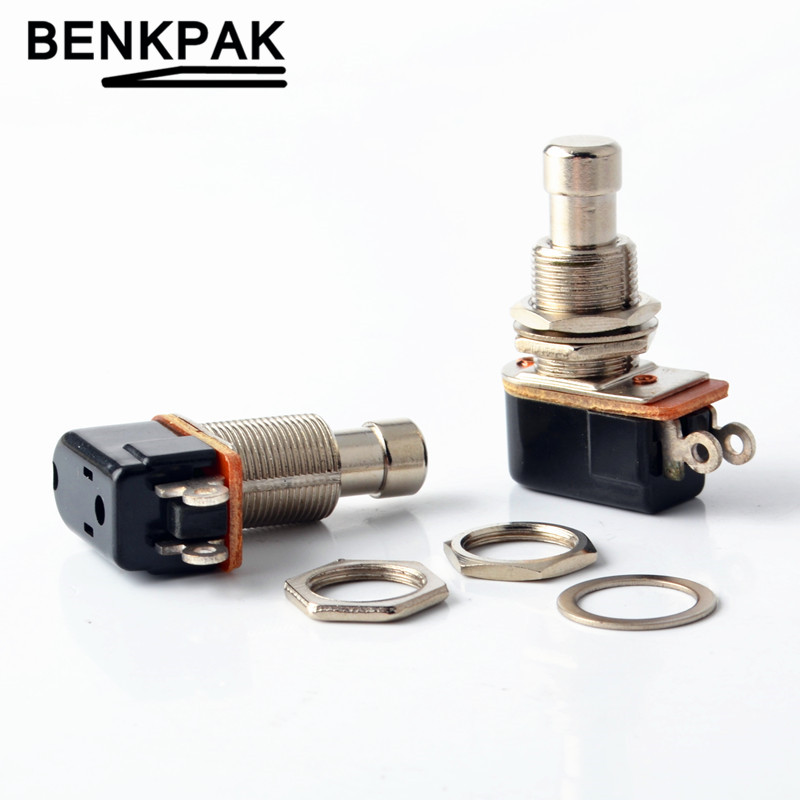 【TopazTrove】BENKPAK SPST Momentary Soft Touch Push Button Stomp Foot ...