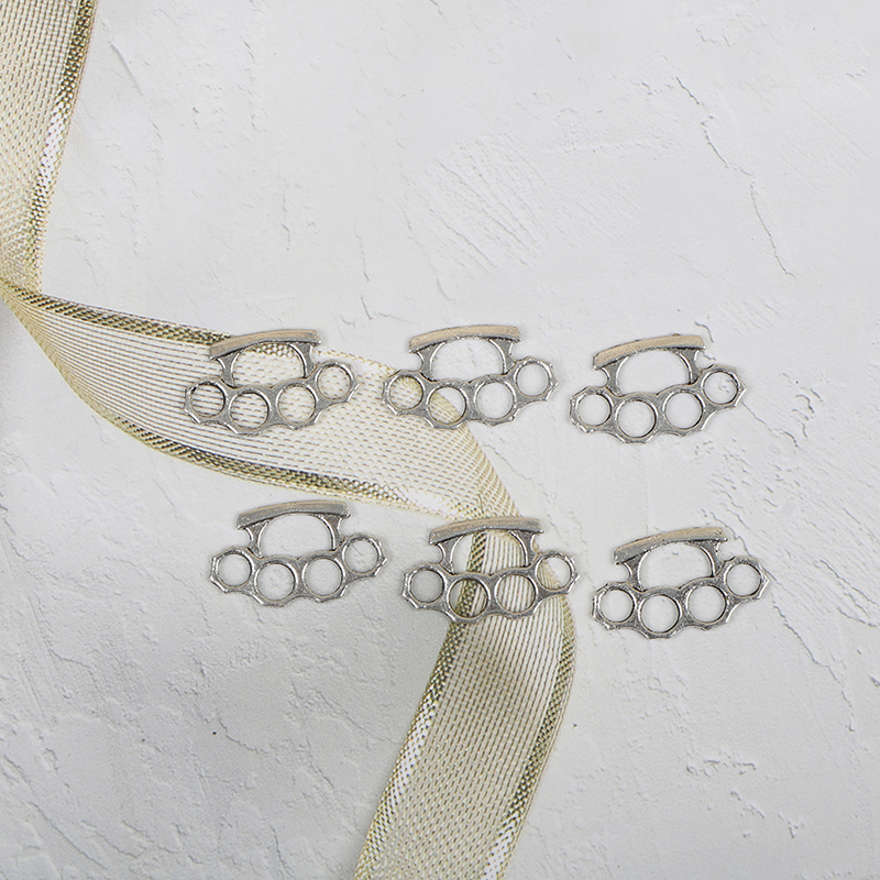 10pcs Punch Knuckle Dusters Antique Silver Color Plated Pendants Making ...
