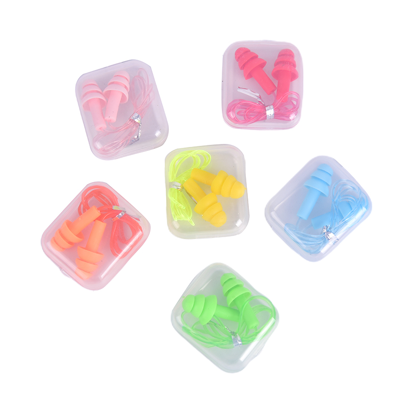 Earplugs Noise Reduction Silicone Soft Ear Plugs PVC Rope Earplugs ...