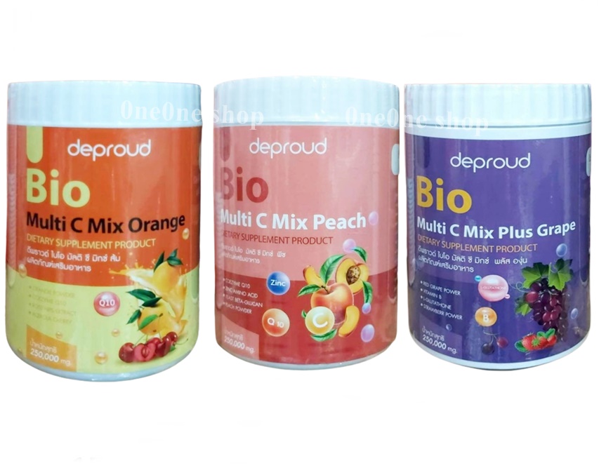 วิตามินซี โซพราว 3 รส วิตามินซีสด Deproud Bio Multi C Mix วิตามินซีสามรส วิตามินซีดีพราว - Sanh ...