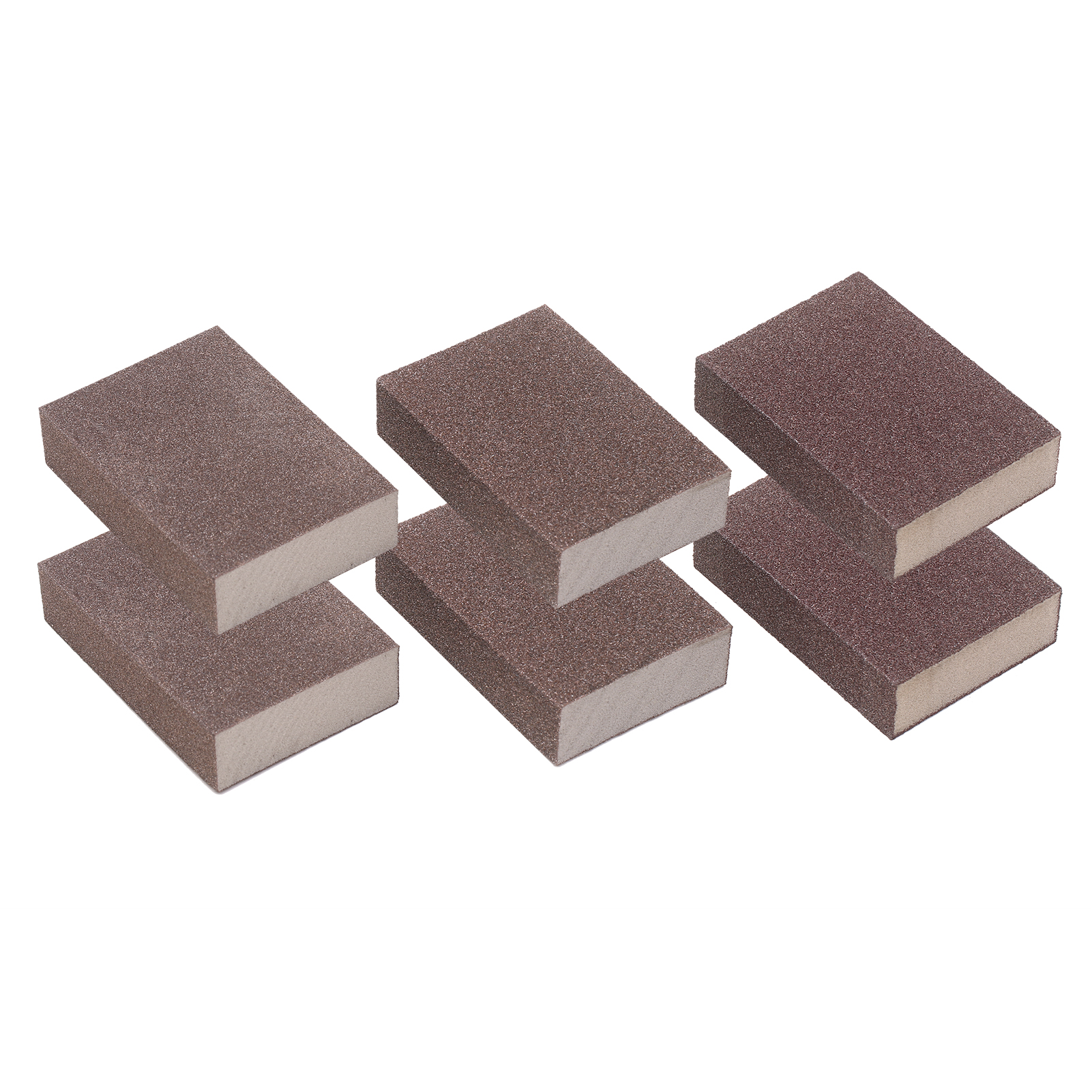 Sanding Sponges 6-Piece Reusable Washable Sanding Blocks Set 60/120/240 ...
