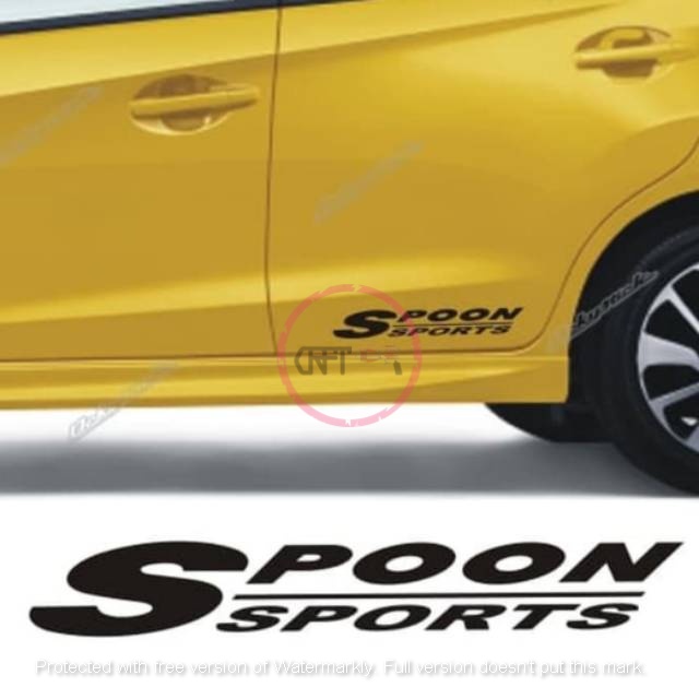 CFS326 Honda Spoon Sport 2X pcs Door Pintu Side Stiker Sticker Vinyl ...
