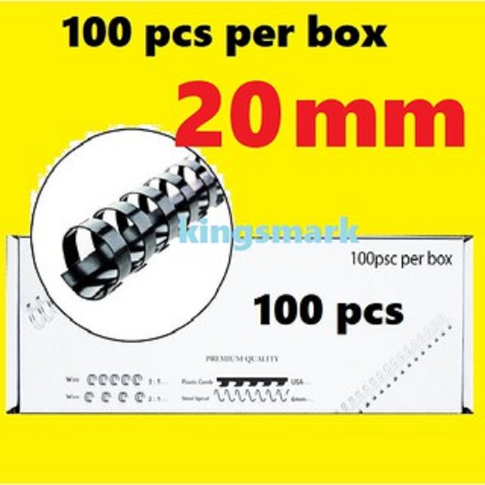 Plastic Comb Binding Ring Black - A4 (All Size) | Lazada