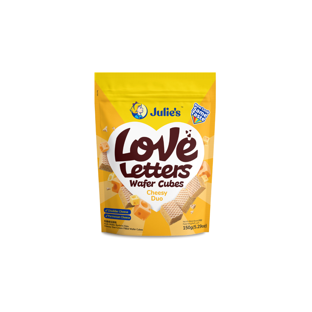 Julie's Love Letters Wafer Cubes Cheesy Duo 150g | Lazada PH