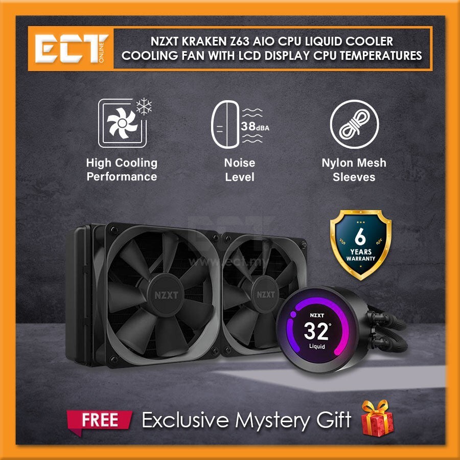 NZXT Kraken Z53 / Z63 / Z73 RGB AIO CPU Liquid Cooler Cooling Fan with ...