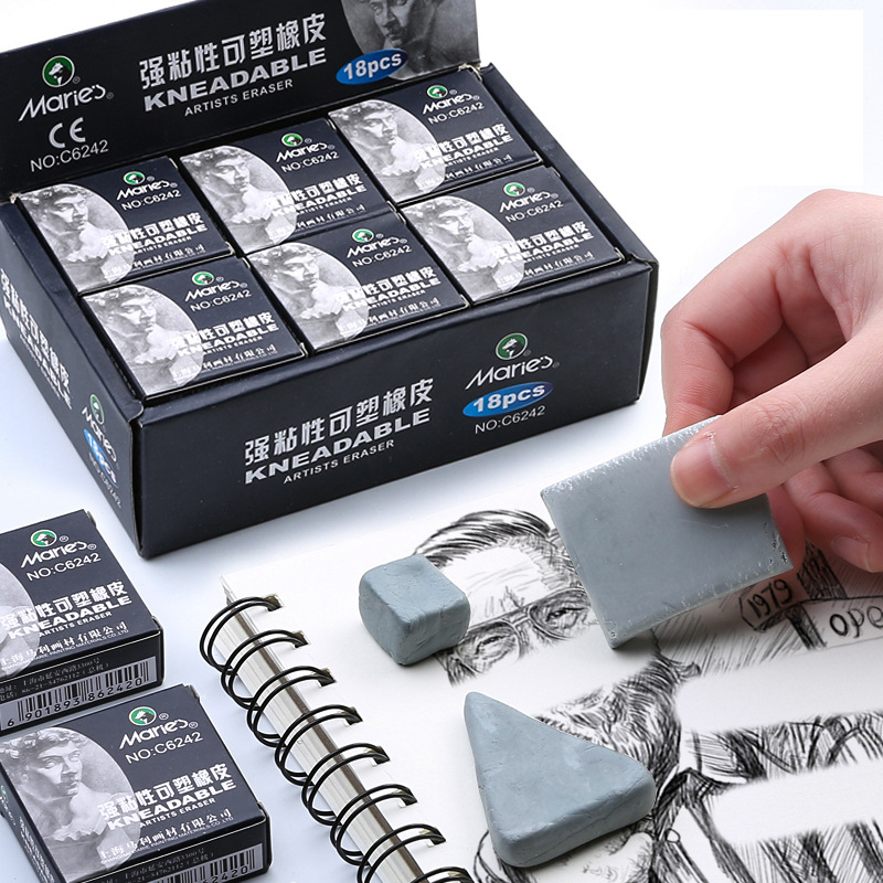 Plasticity Soft Rubber Eraser Student Drawing Sketch Novelty Plasticine ...