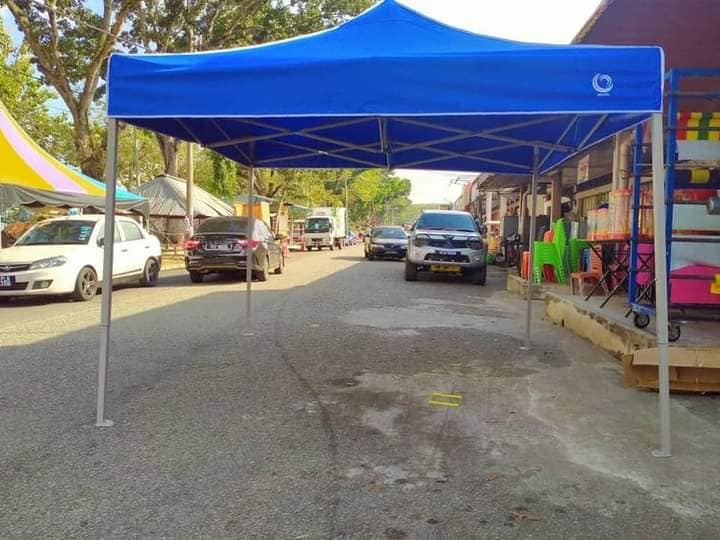 KHEMAH 10X10 KHEMAH BESI PUTIH KAIN 700D MAHITA | Lazada