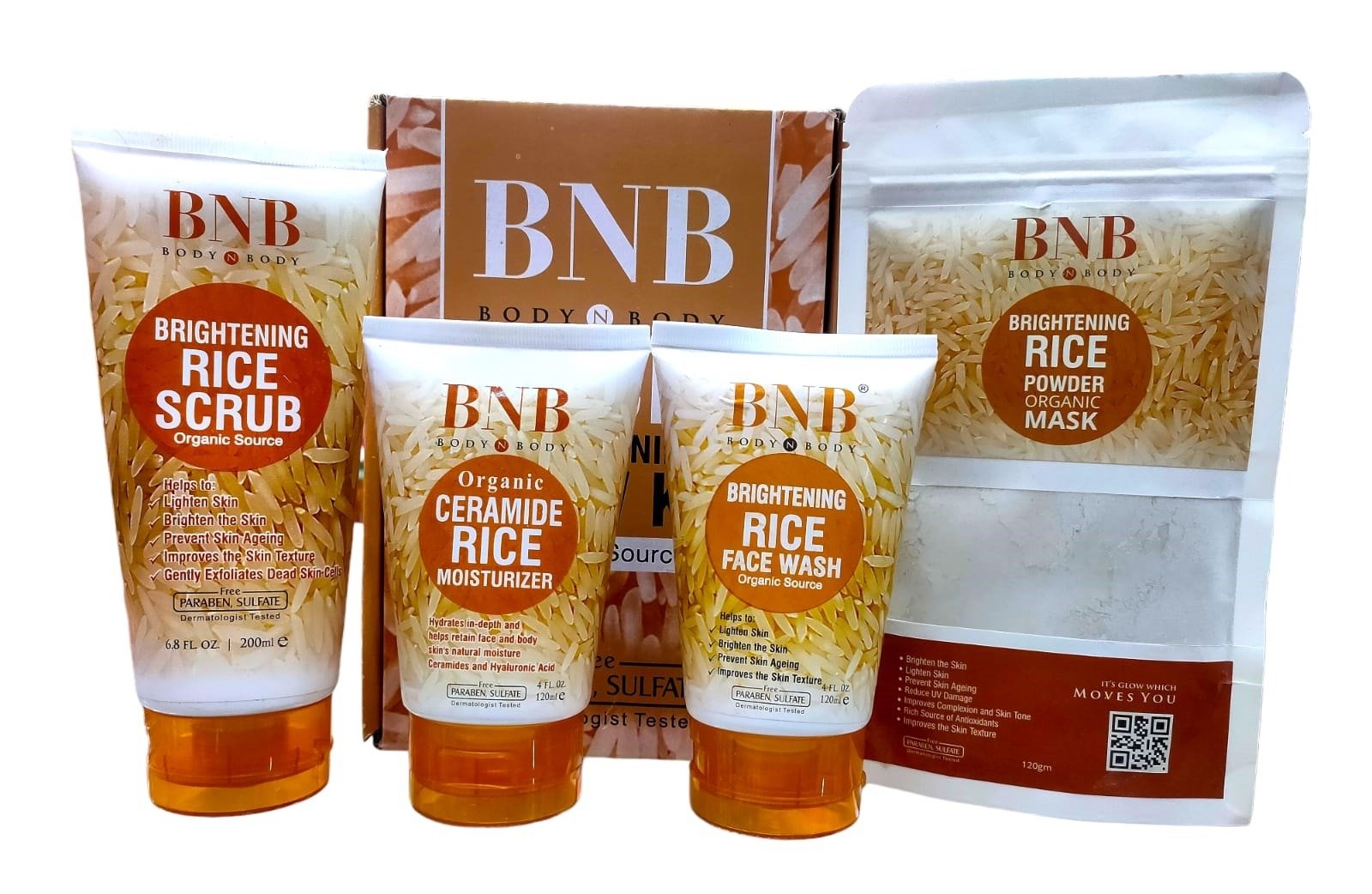 BNB Rice Glow Facial Kit 4 in 1 | Daraz.pk