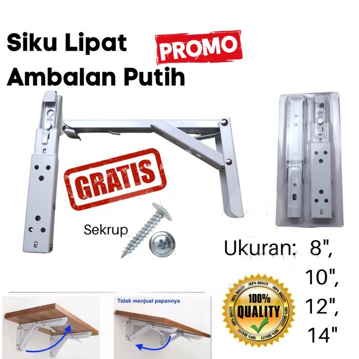 Siku Dinding Penyangga Meja Lipat Foldable Bracket Per | Lazada Indonesia