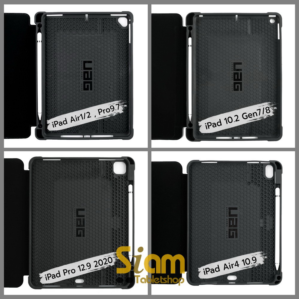 UAG เคส สำหรับ iPad Air 4 10.9 2020 / Pro 12.9 2020 เคสใส่ปากกาได้ กัน ...