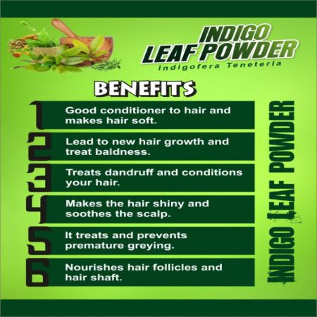 Aromatique Natural Indigo Powder for Hair & Beard Color - 250 grams ...