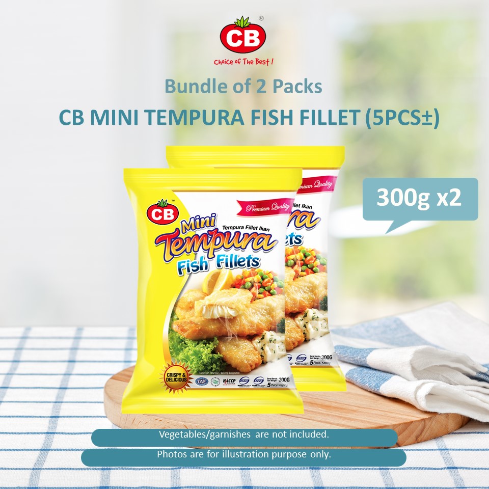 [Bundle of 2 Packs] CB Tempura Fish Fillet (3pcs±) (300g) / CB Mini ...