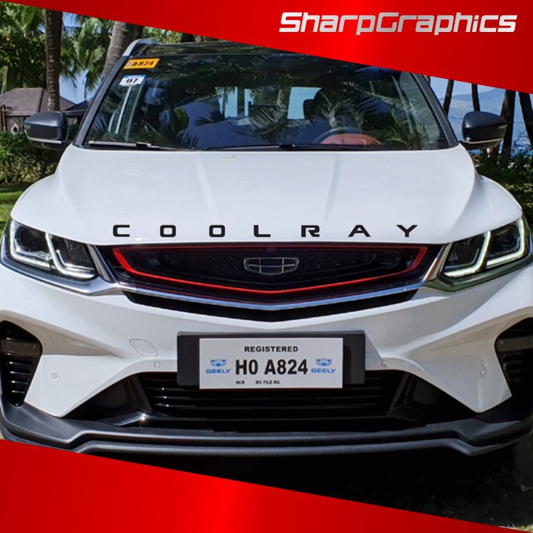 Geely Coolray Hood Sticker Set Sticker Decal | Lazada PH