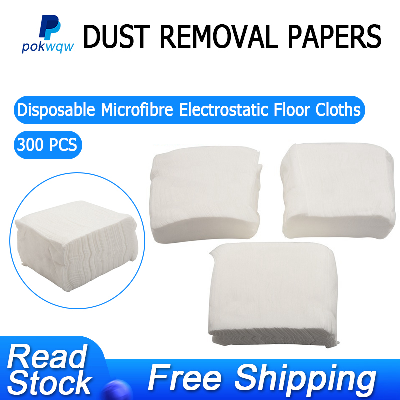 300PCS Disposable Microfibre Electrostatic Floor Cloths for Flat Swivel ...