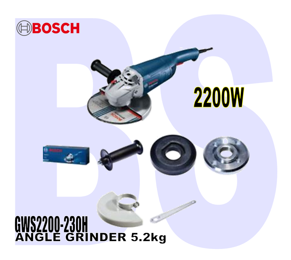 BANSOON BOSCH GWS 2200-230H Professional Angle Grinder. 230mm disc ...